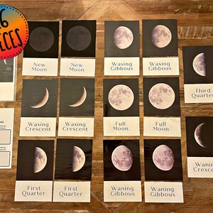 Moon Phases | Phases of the Moon | Three-part Cards | Printable ...