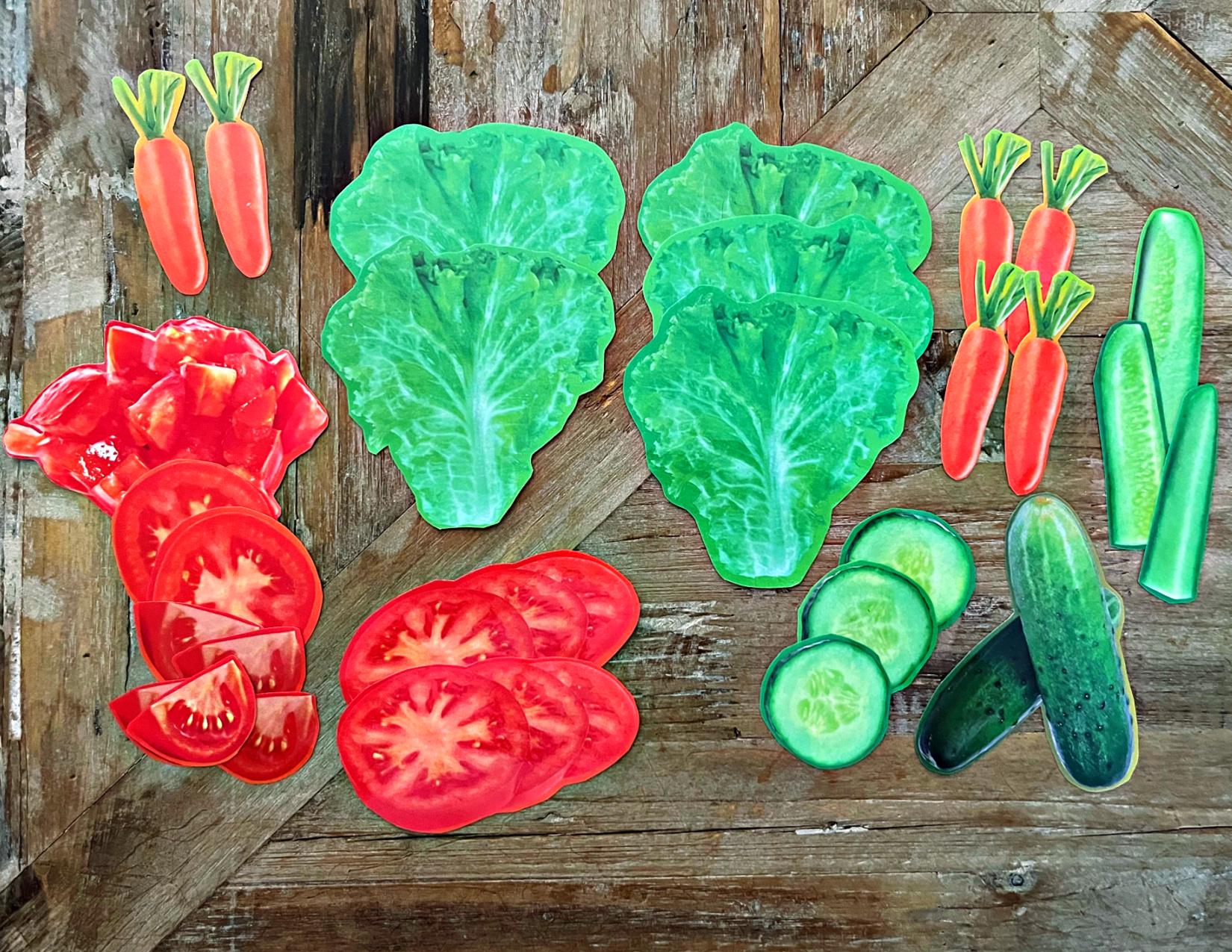 Make a Salad Sensory Bin | Vegetable Activity | Sensory Bin Activity ...