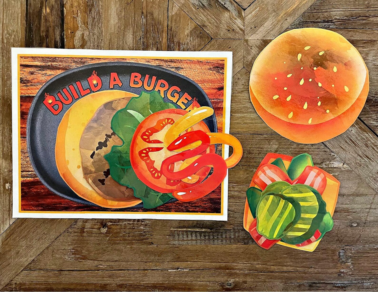 Build a Hamburger Sensory Bin | Hamburger Activity | Sensory Bin ...