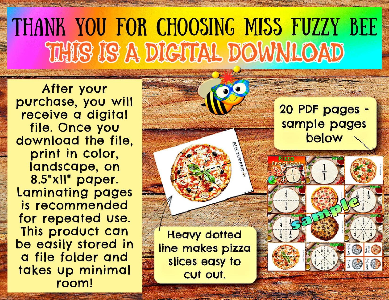Pizza Fractions Activity | Make a Fraction | Identify Fractions ...