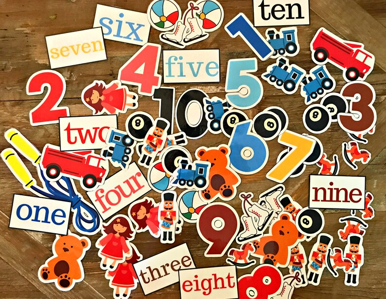 Number Counting Busy Book | Number Words | Counting 1-10 | Learn Numbers | Printables | Prek ...