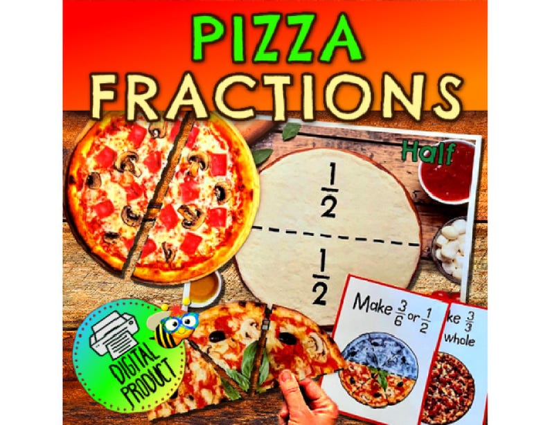 Pizza Fractions Activity | Make a Fraction | Identify Fractions ...