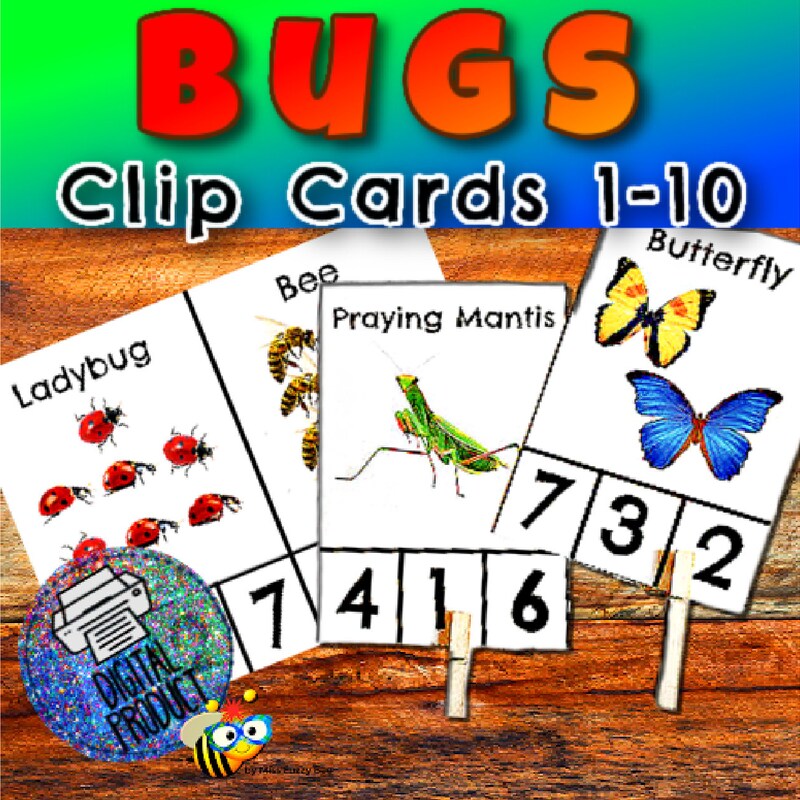 Count and Clip Cards - Etsy