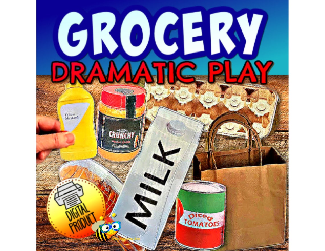 Grocery Dramatic Play | Pretend Play Shopping | Grocery Activity ...