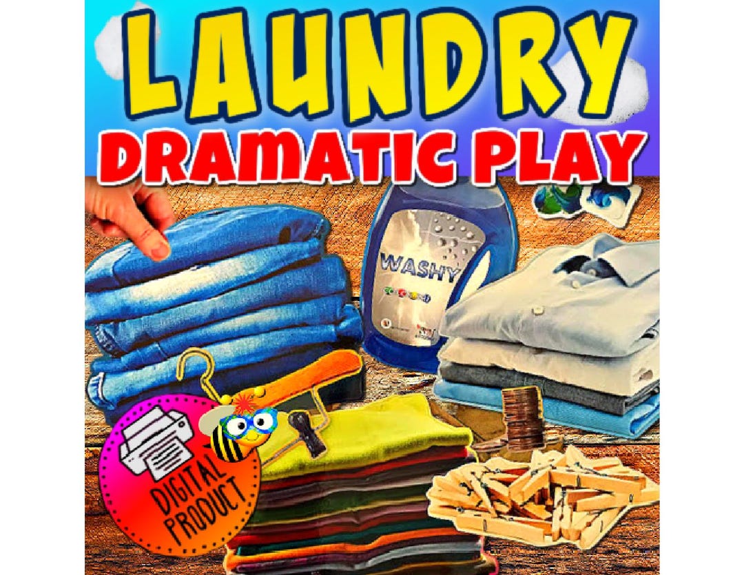Laundry Dramatic Play | Printable Dramatic Play for Preschool ...
