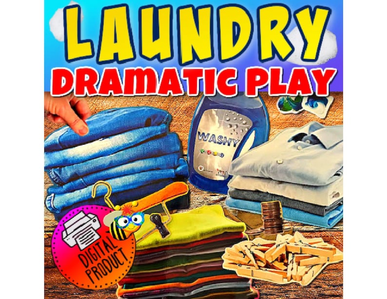Laundry Dramatic Play | Printable Dramatic Play for Preschool ...
