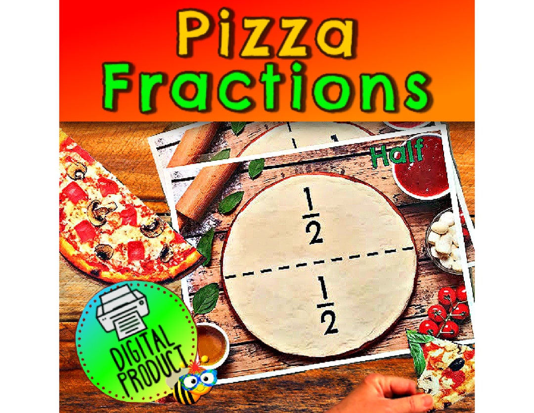 Pizza Fractions Printable Hands-on Math Activities 1st 2nd Grade ...