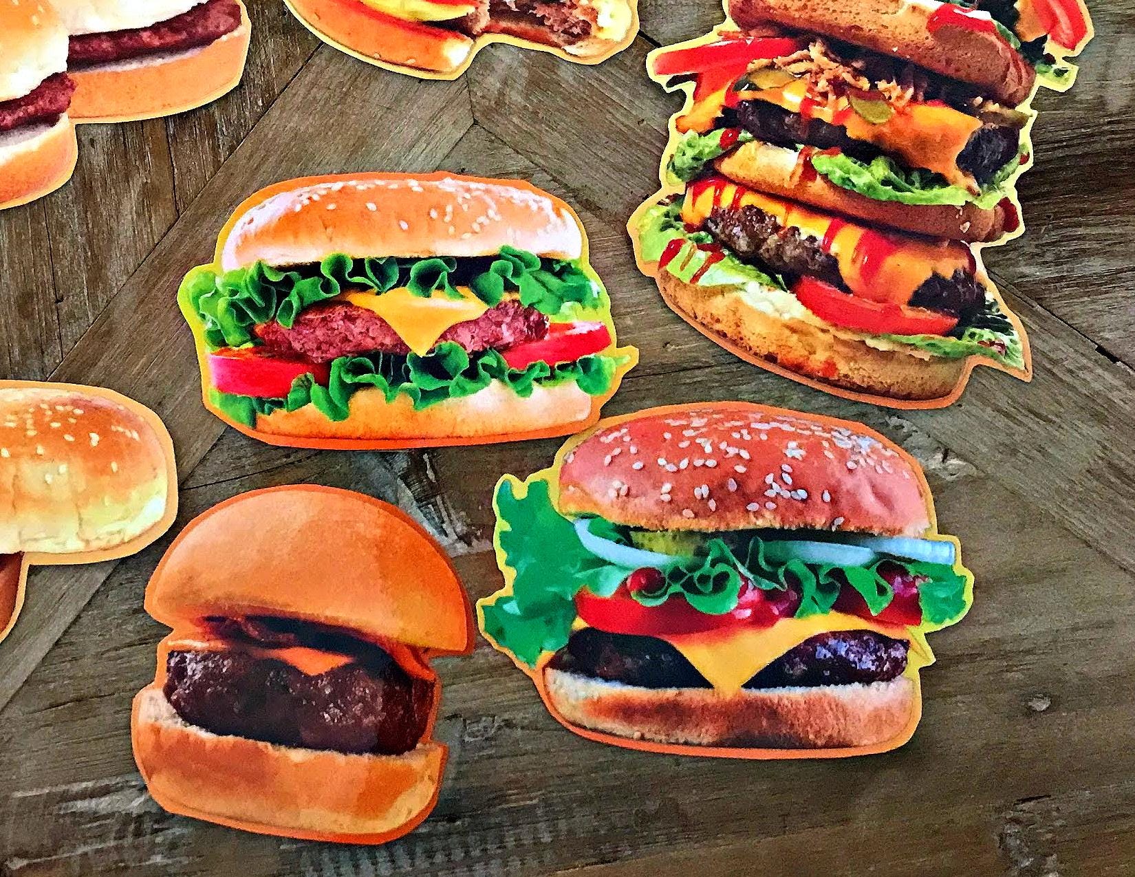 Hamburger Dramatic Play | Pretend Food | Food Activity | Printable ...