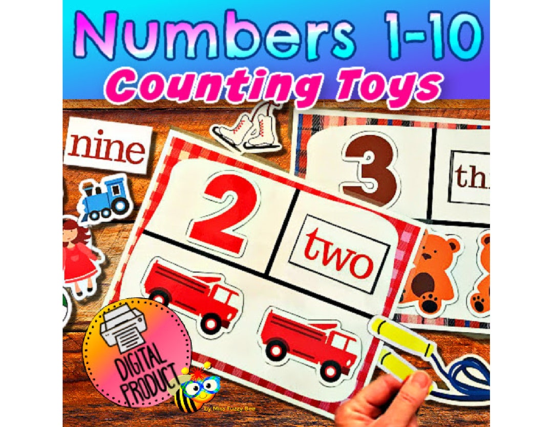 Number Counting Busy Book | Number Words | Counting 1-10 | Learn ...