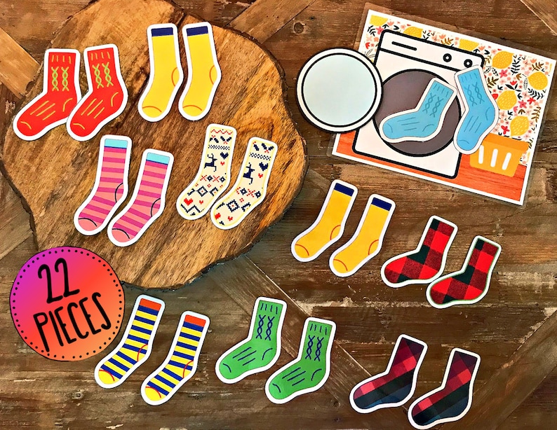 Preschool Matching Activity Socks Activity Printables Preschool Skills ...