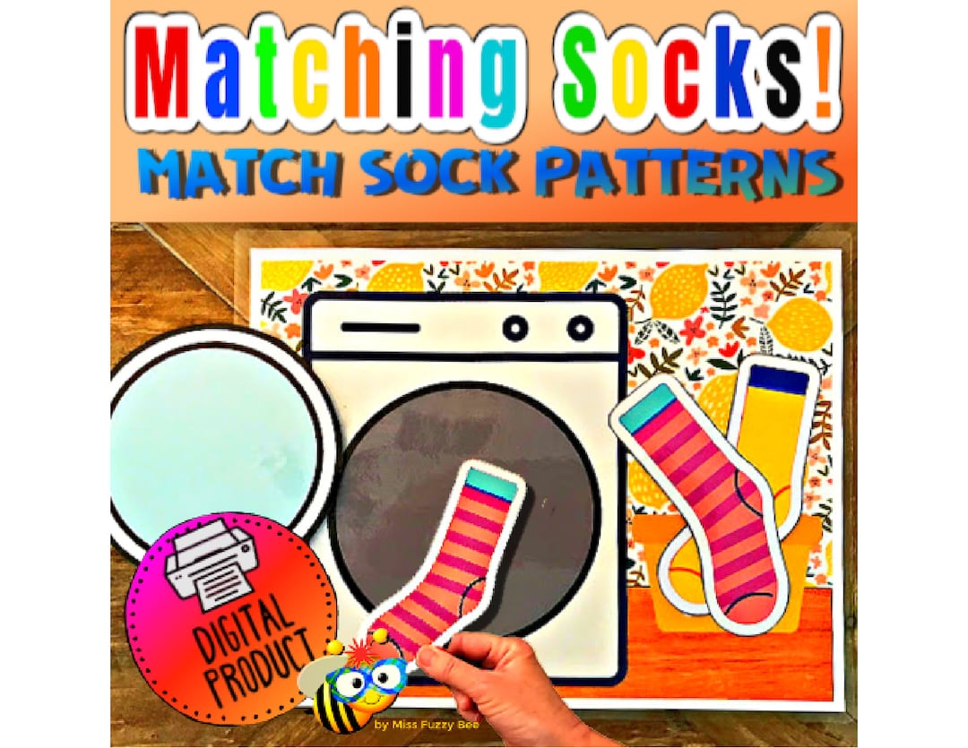 Preschool Matching Activity Socks Activity Printables Preschool Skills ...
