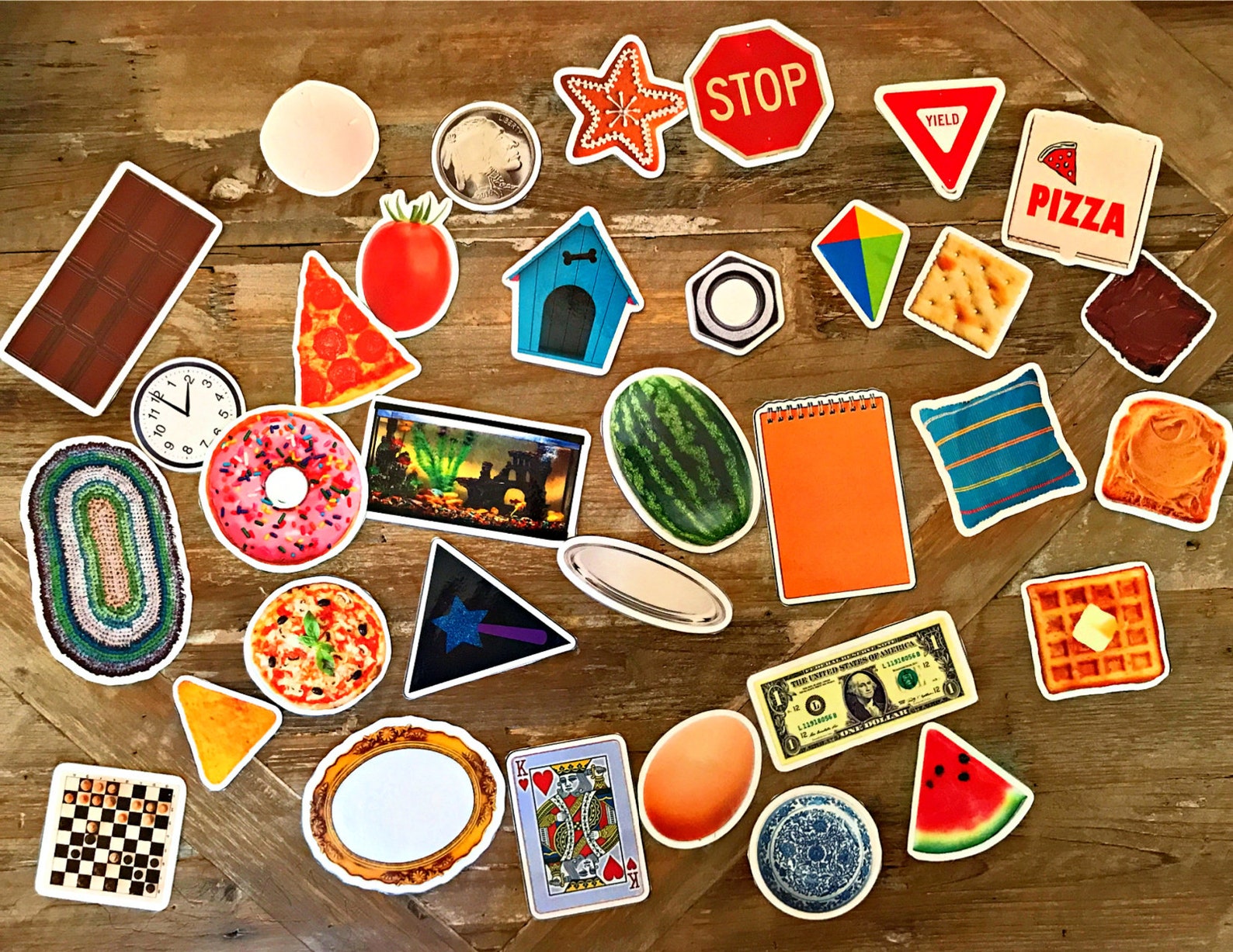 2-D Shapes Sorting Mats Identify Shapes Environmental Print Printables ...