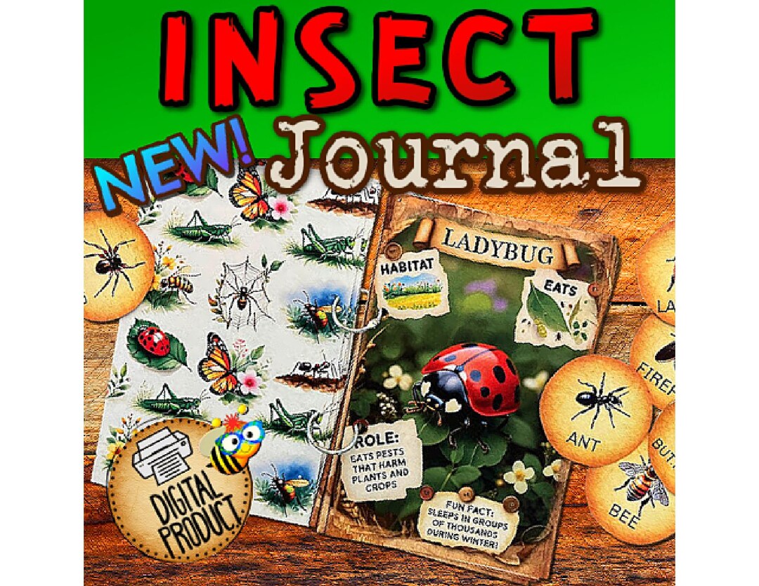 Insect Journal | Printable Bug Book | Digital Download | Reading Center ...