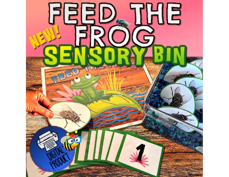 Feed the Frog Sensory Bin Activity | Frog Theme | Counting Activity ...
