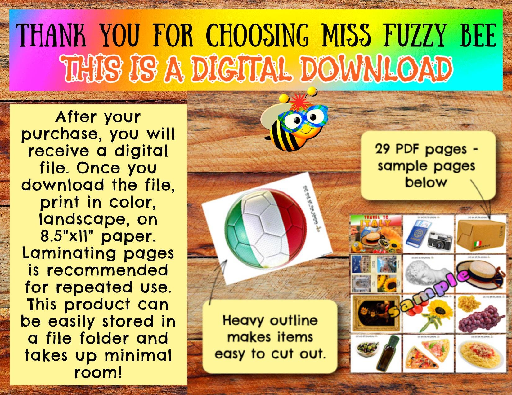 Italy Travel Dramatic Play | Pretend Play Travel | Printable Play ...