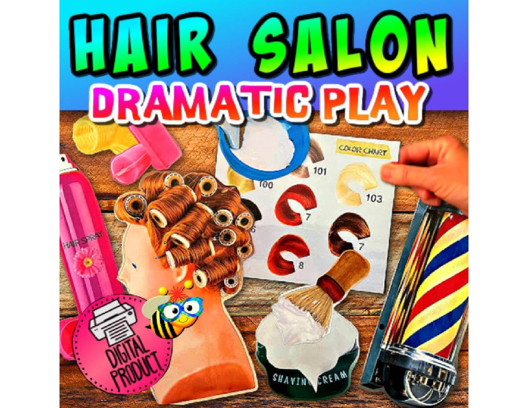 Hair Salon Dramatic Play | Beauty Shop Pretend Play | Preschool Theme ...
