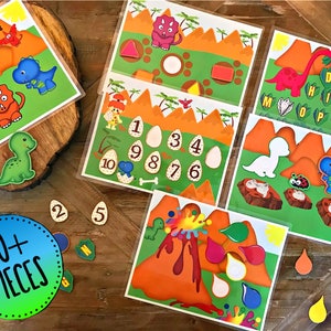 Dinosaur Busy Book | Dinosaur Activities | Printables | Prek Skills ...