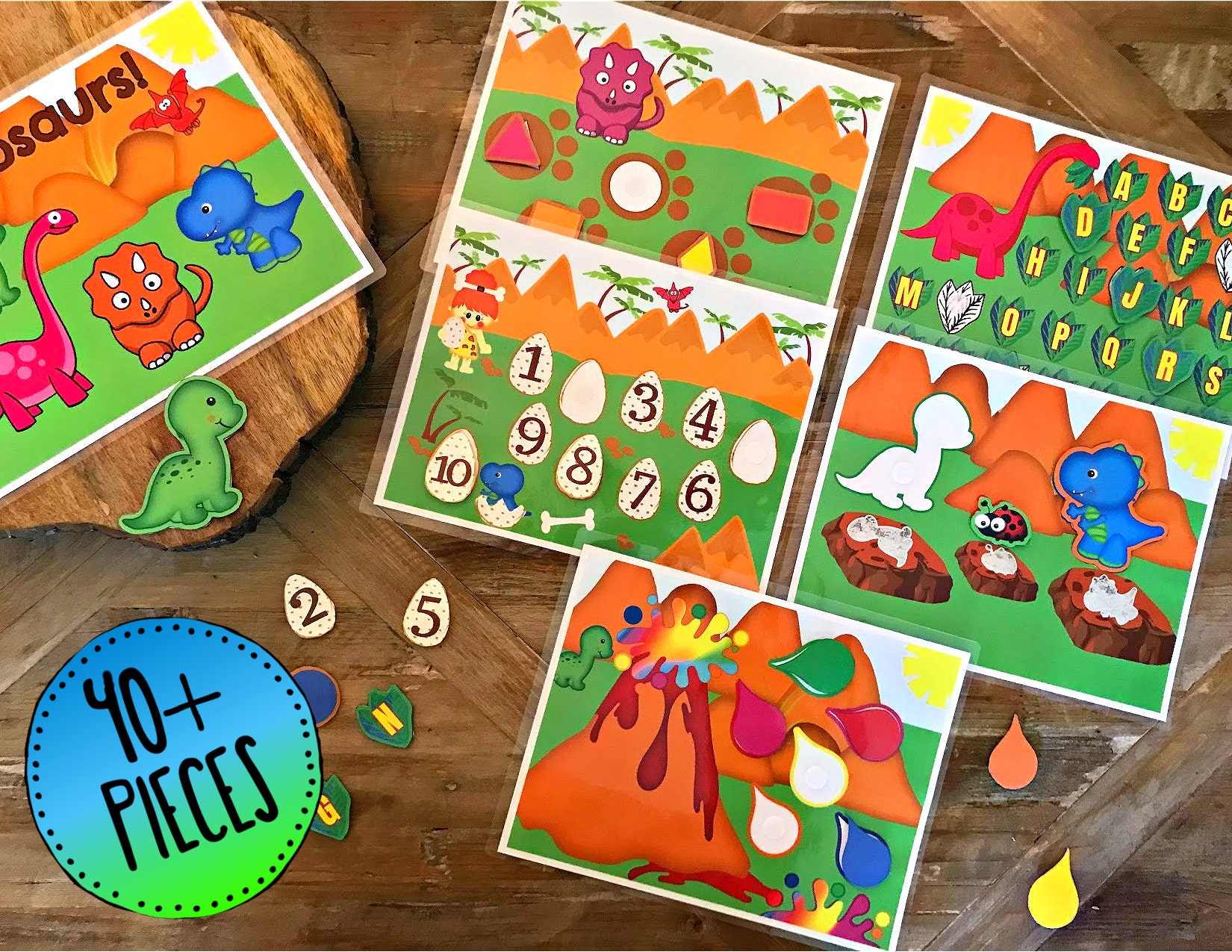 Dinosaur Busy Book Dinosaur Activities Printables Prek Skills Preschool ...