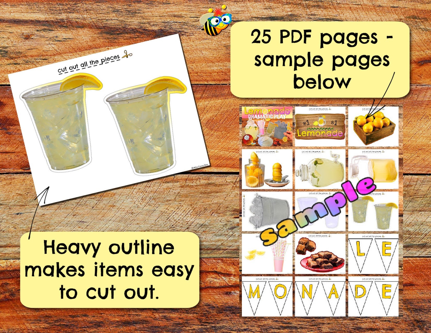 Summer Dramatic Play Bundle Dramatic Play Pretend Play Food Printable ...