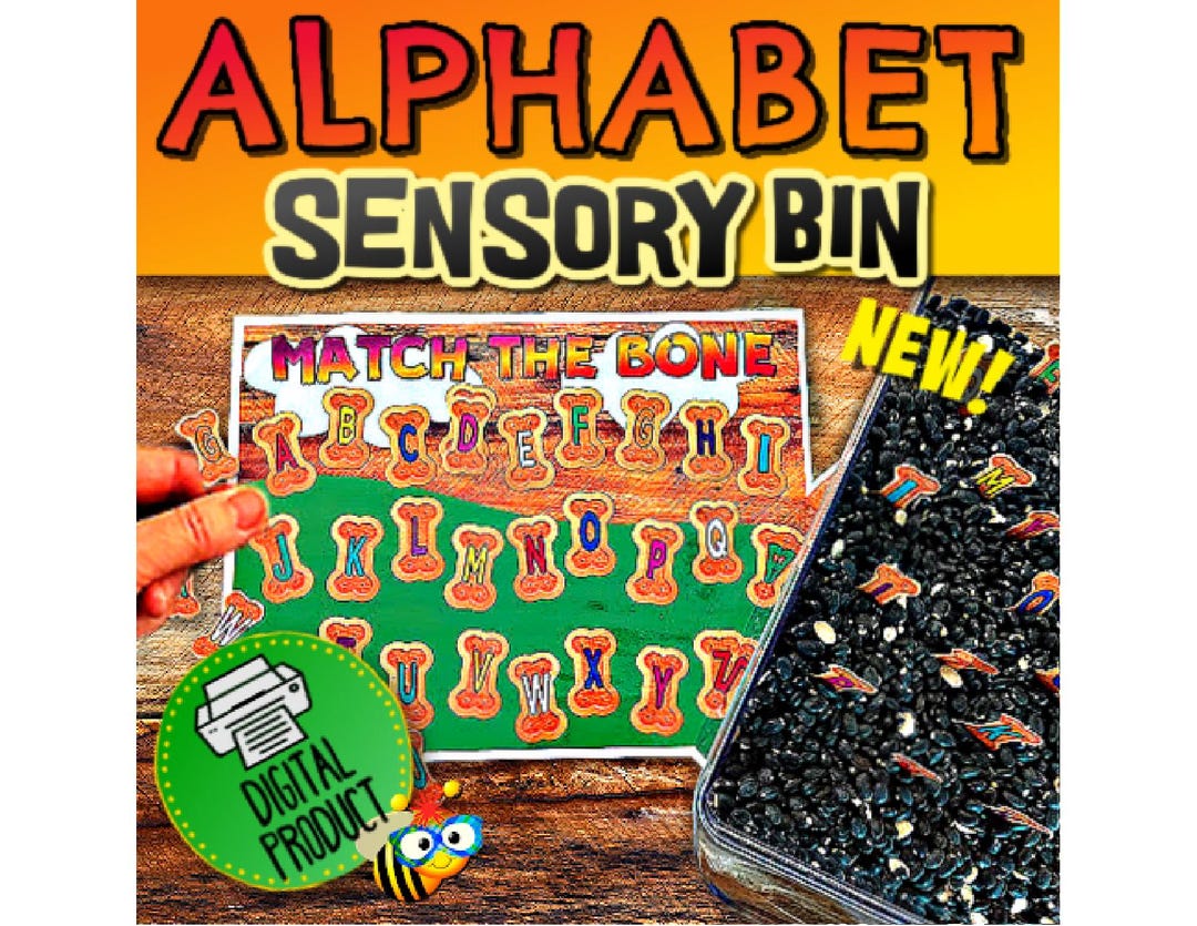 Alphabet Sensory Bin | Letter Recognition Activity | Sensory Bin ...