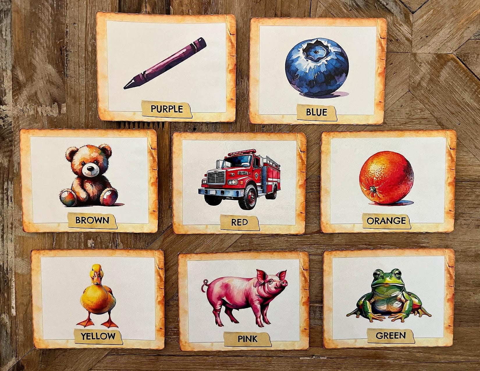 Colors Flashcards for Preschool | Printable Color Matching Cards ...