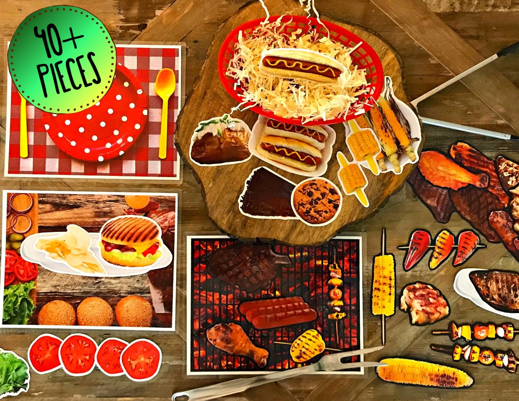 Summer Dramatic Play Bundle | Grilling Pretend Play | Ice Cream Pretend ...