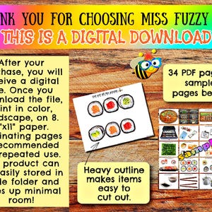 Sushi Bar Dramatic Play | Food Pretend Play | Food Cutouts | Preschool ...