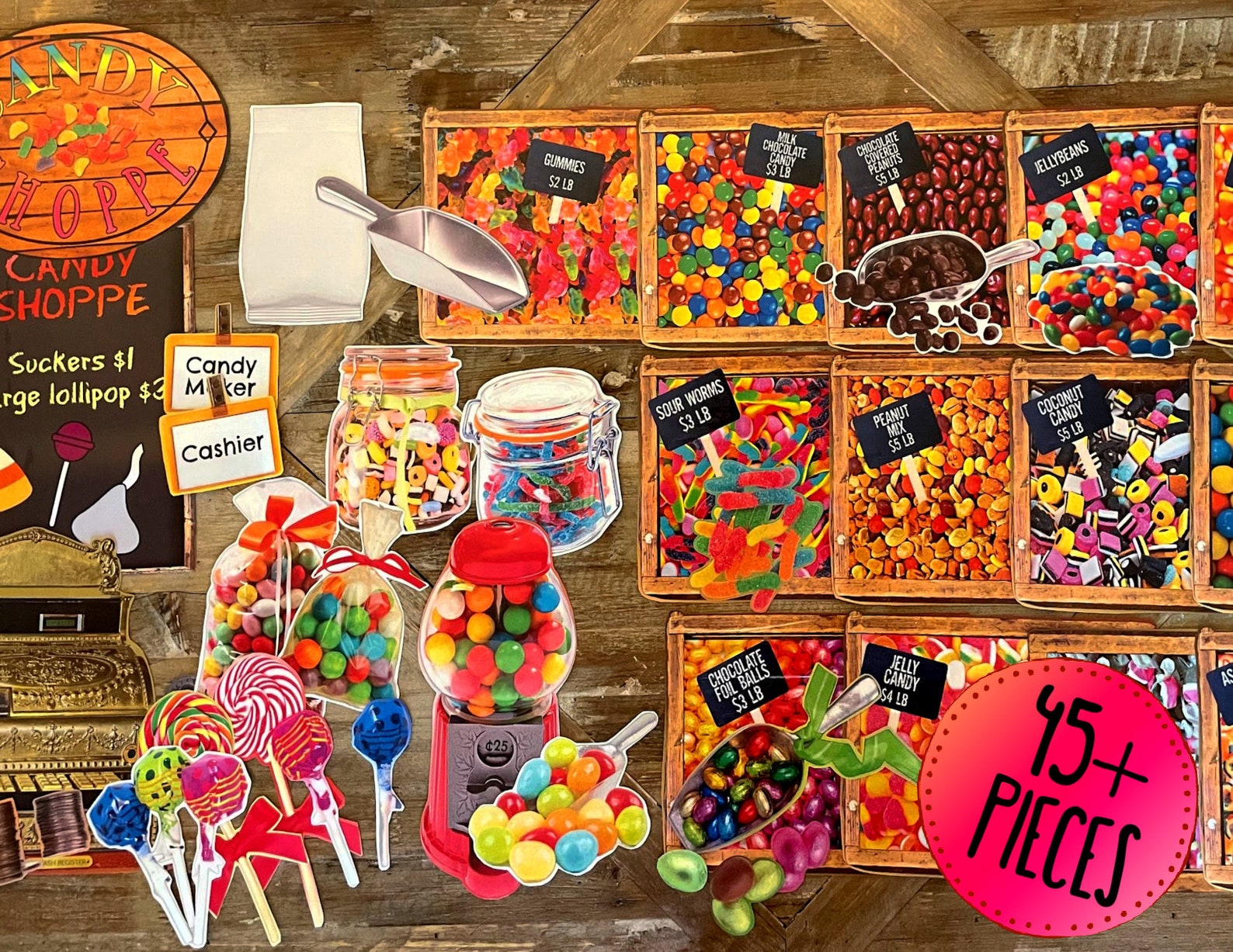 Candy Shop Dramatic Play | Pretend Play Candy | Printable Play ...