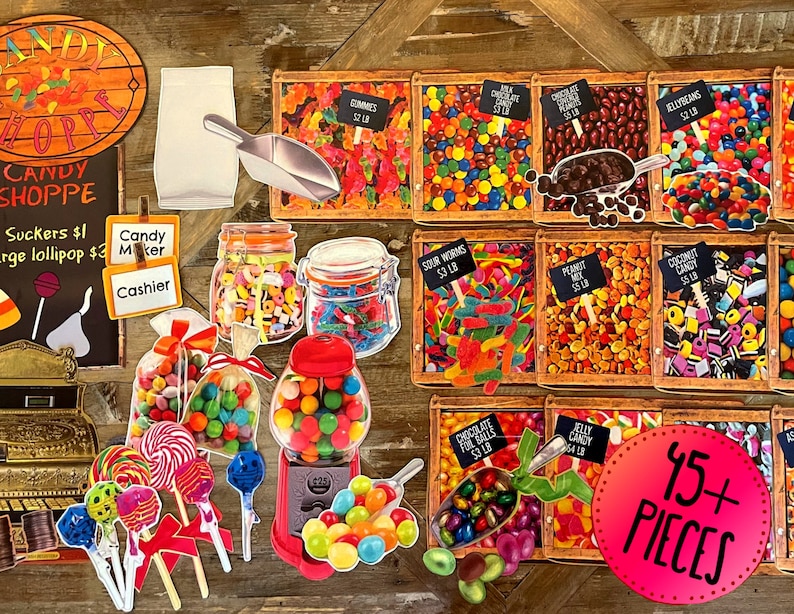 Candy Shop Dramatic Play | Pretend Play Candy | Printable Play ...