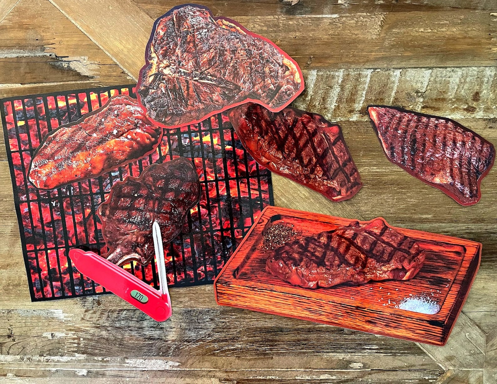 Steak House Dramatic Play Food Pretend Play Food Cutouts - Etsy