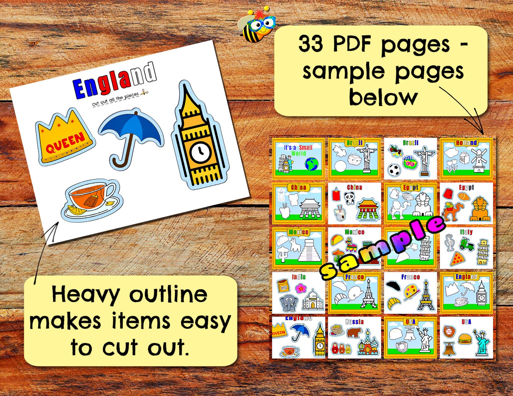 Around the World Activity Countries Matching Activity Sorting Customs ...