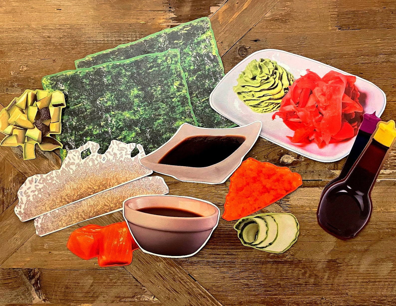 Sushi Bar Dramatic Play | Food Pretend Play | Food Cutouts | Preschool ...