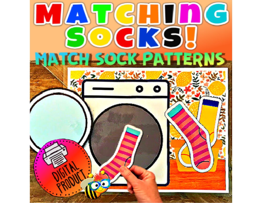 Preschool Matching Activity Socks Activity Printables Preschool Skills ...