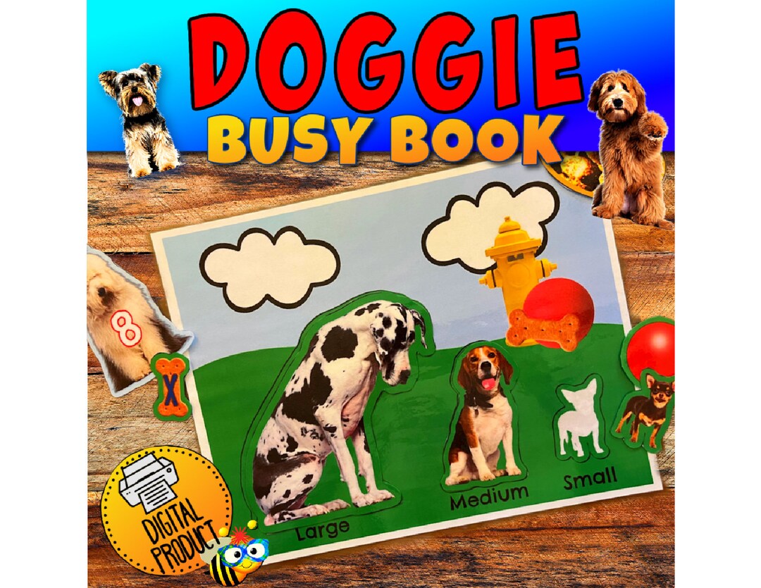 Dog Busy Book | Dog Activity | Printables | Prek Skills | Preschool ...
