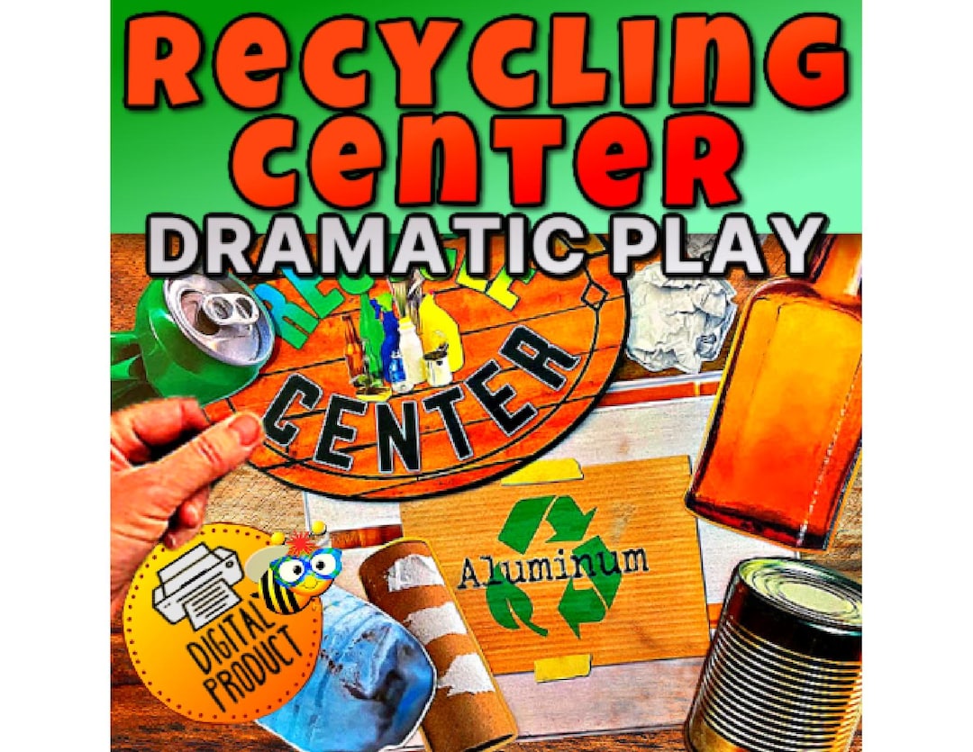 Recycling Center Dramatic Play | Recycle Pretend Play | Preschool Toy ...