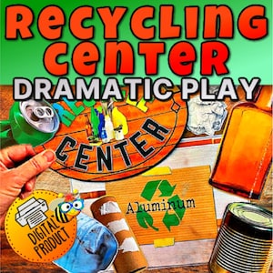 Recycling Center Dramatic Play | Recycle Pretend Play | Preschool Toy ...