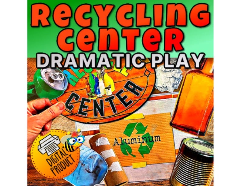 Recycling Center Dramatic Play | Recycle Pretend Play | Preschool Toy ...