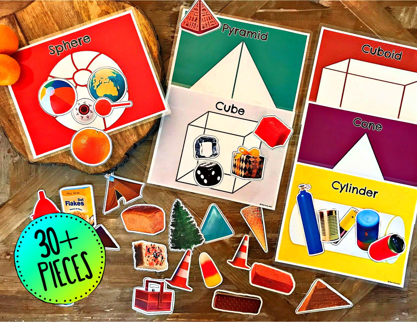 3-D Shape Sorting | 3D Shapes | Environmental Print | Three Dimensional ...