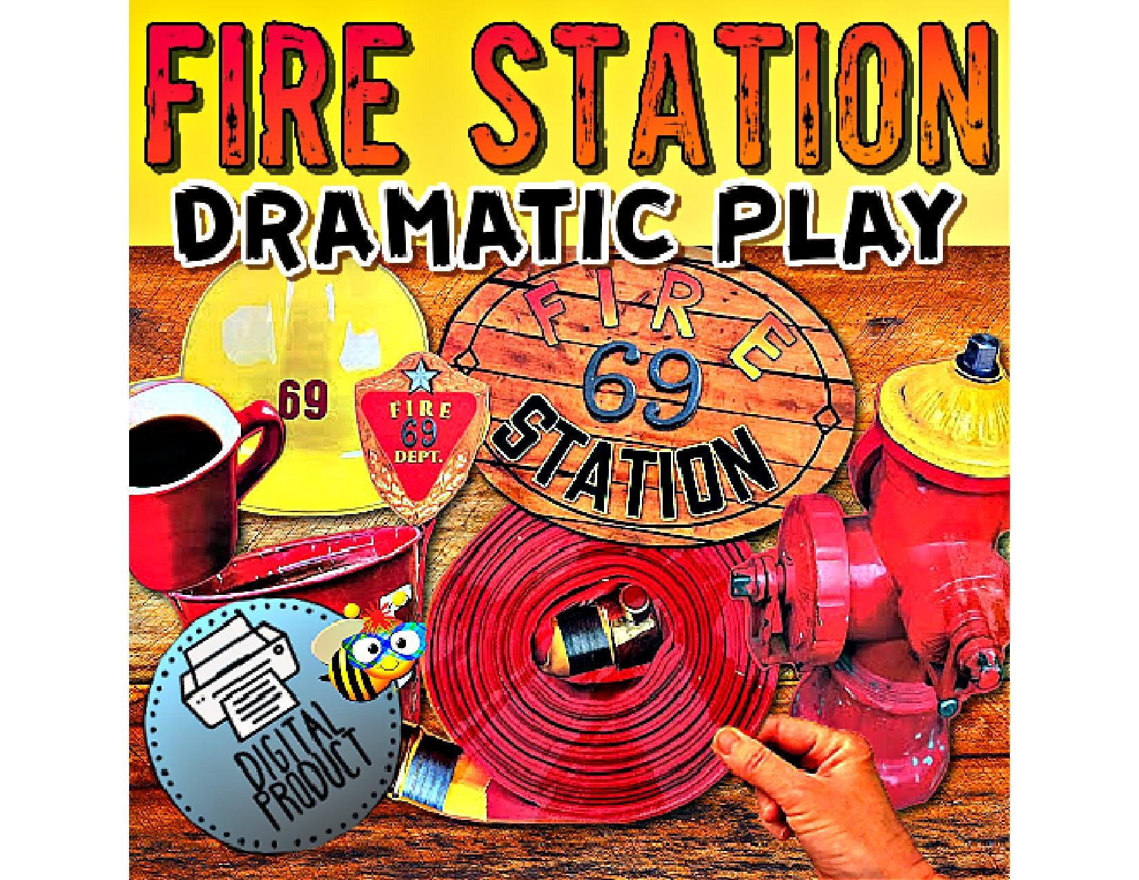 Fire Station Dramatic Play | Fire Safety Pretend Play | Preschool ...