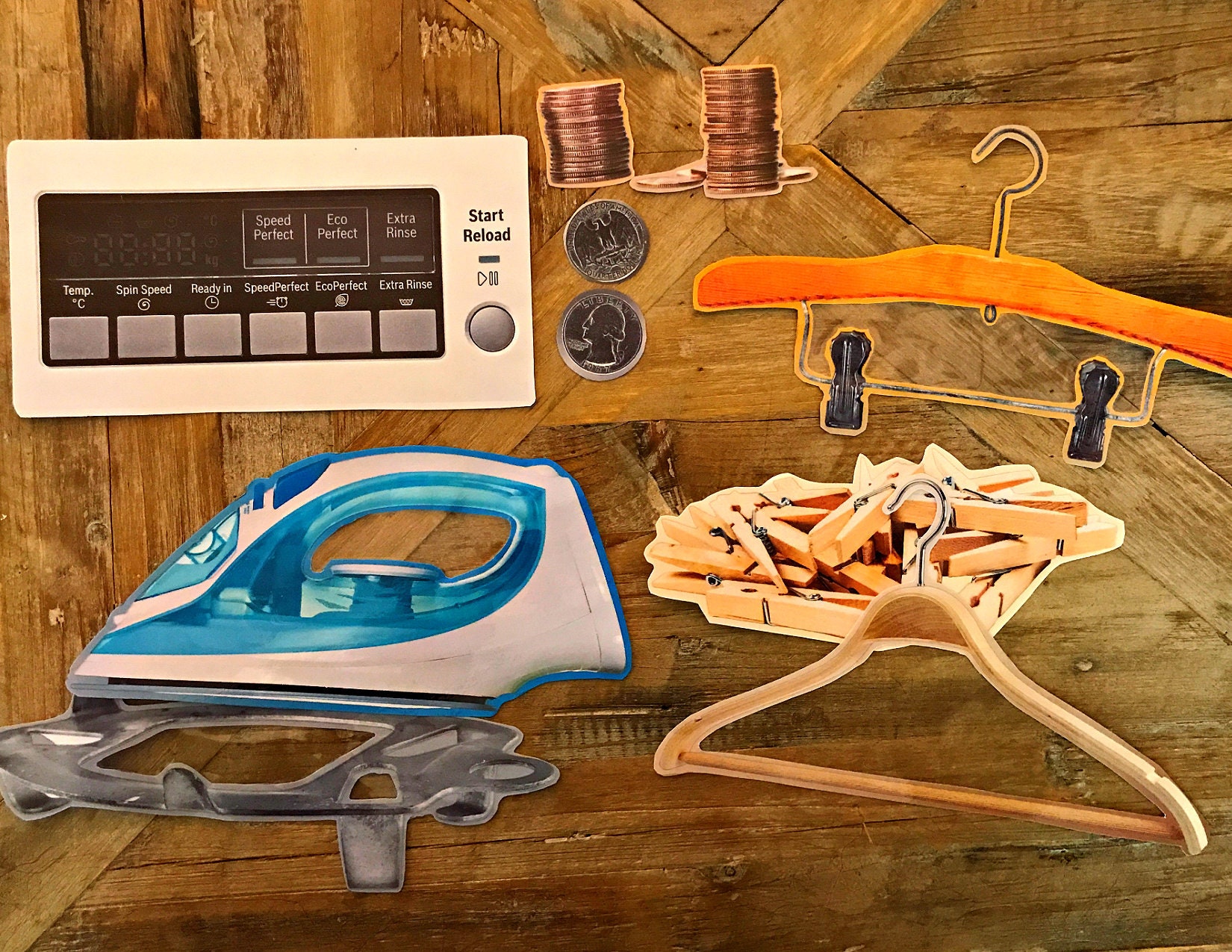 Laundry Dramatic Play Printable Dramatic Play for Preschool Homeschool ...