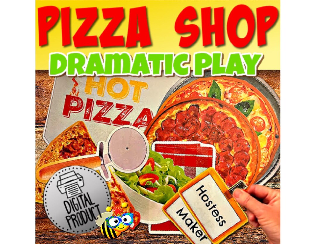 Pizza Shop Dramatic Play | Pizza Bulletin Board Decor | Birthday Party ...