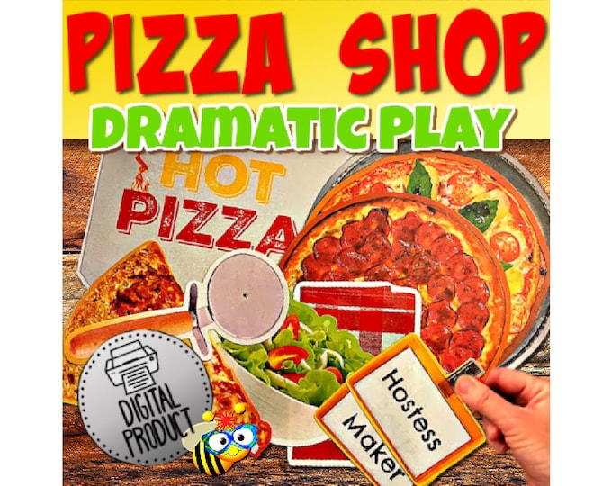 Pizza Shop Dramatic Play Set - Etsy