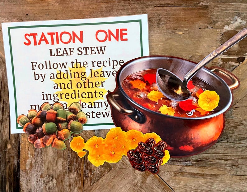 Leaf Gathering Dramatic Play | Fall Leaves Pretend Play | Preschool ...