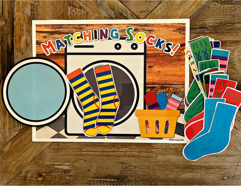 Matching Socks Sensory Activity | Socks Activity | Printables ...