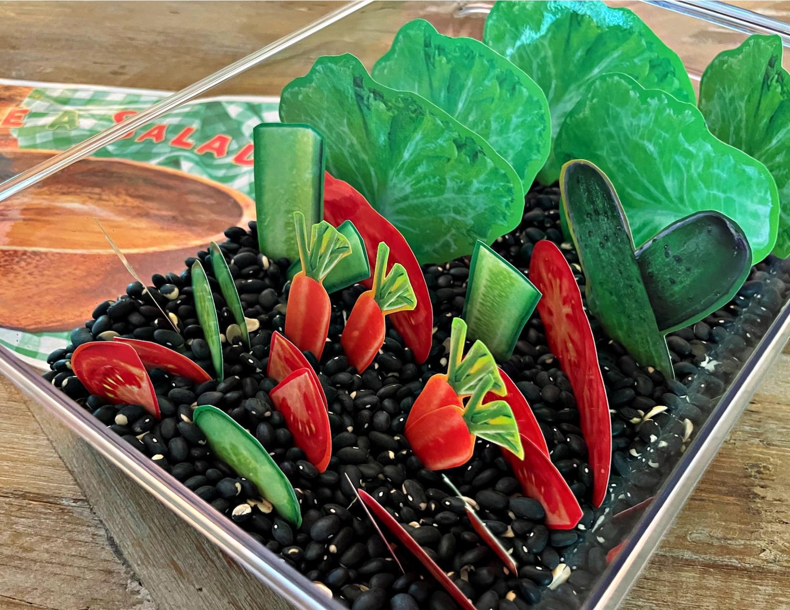 Make a Salad Sensory Bin | Vegetable Activity | Sensory Bin Activity ...