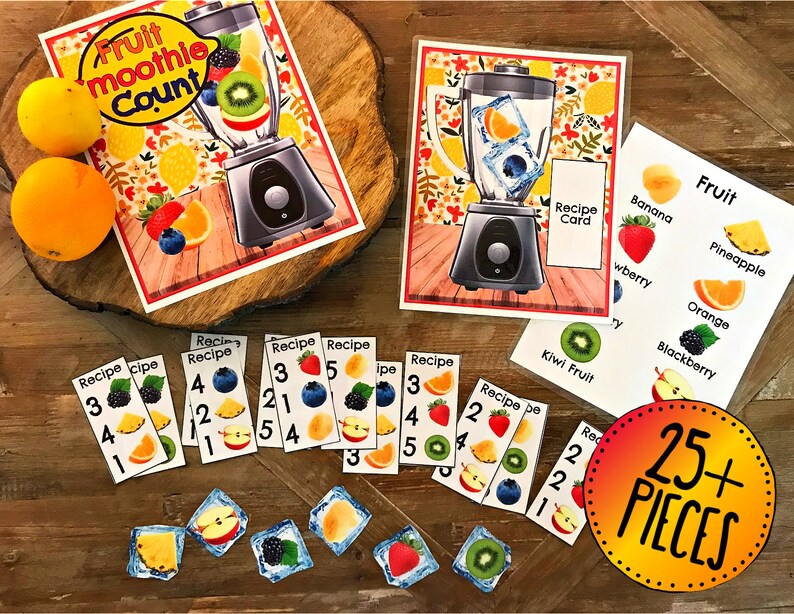 Preschool Counting | Counting Activity | Fruit Smoothie Activity | Prek ...