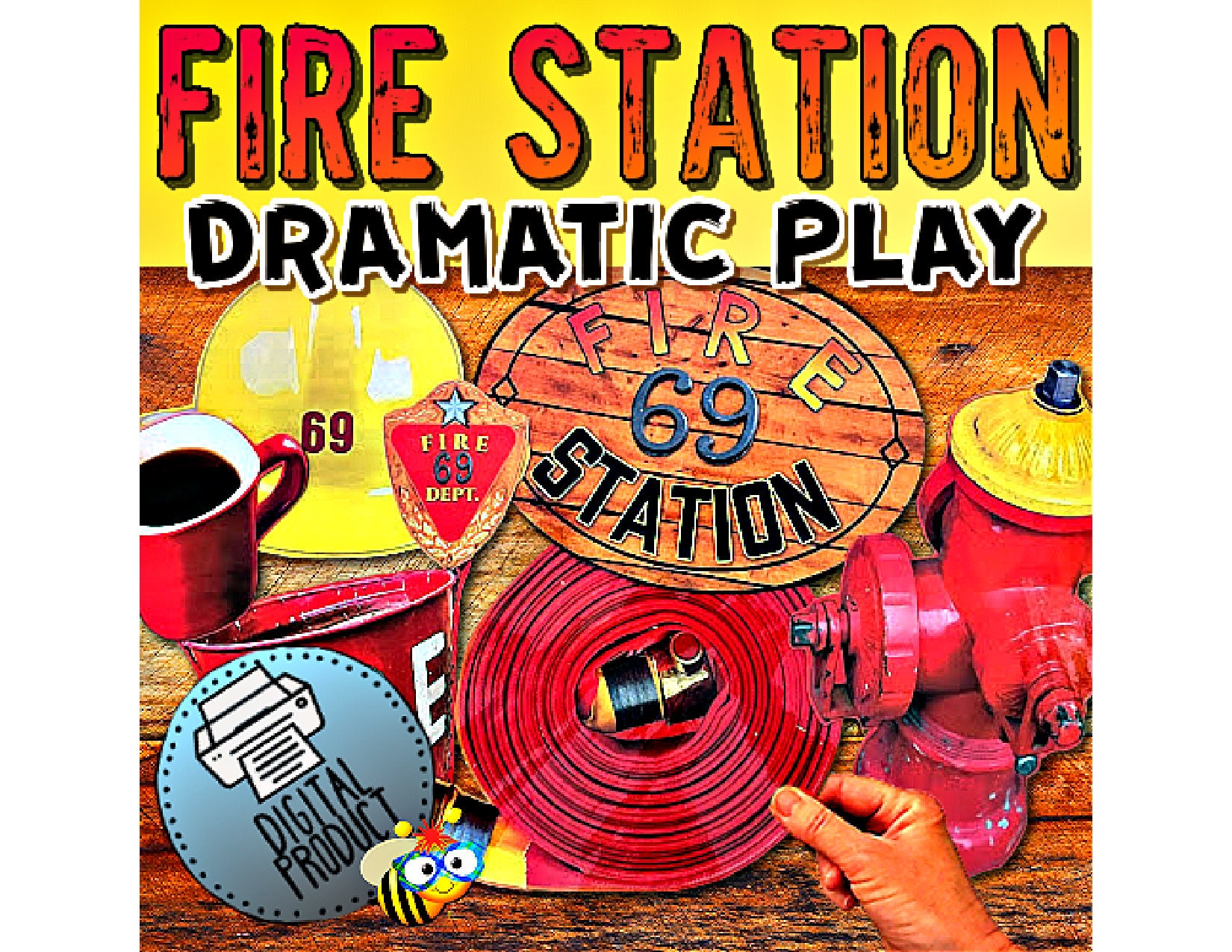 Fire Station Dramatic Play Fire Safety Pretend Play Preschool Pretend ...