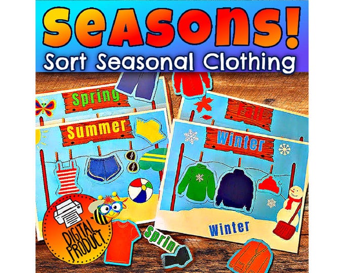Four Seasons Sorting Mats for Toddlers - Etsy Canada