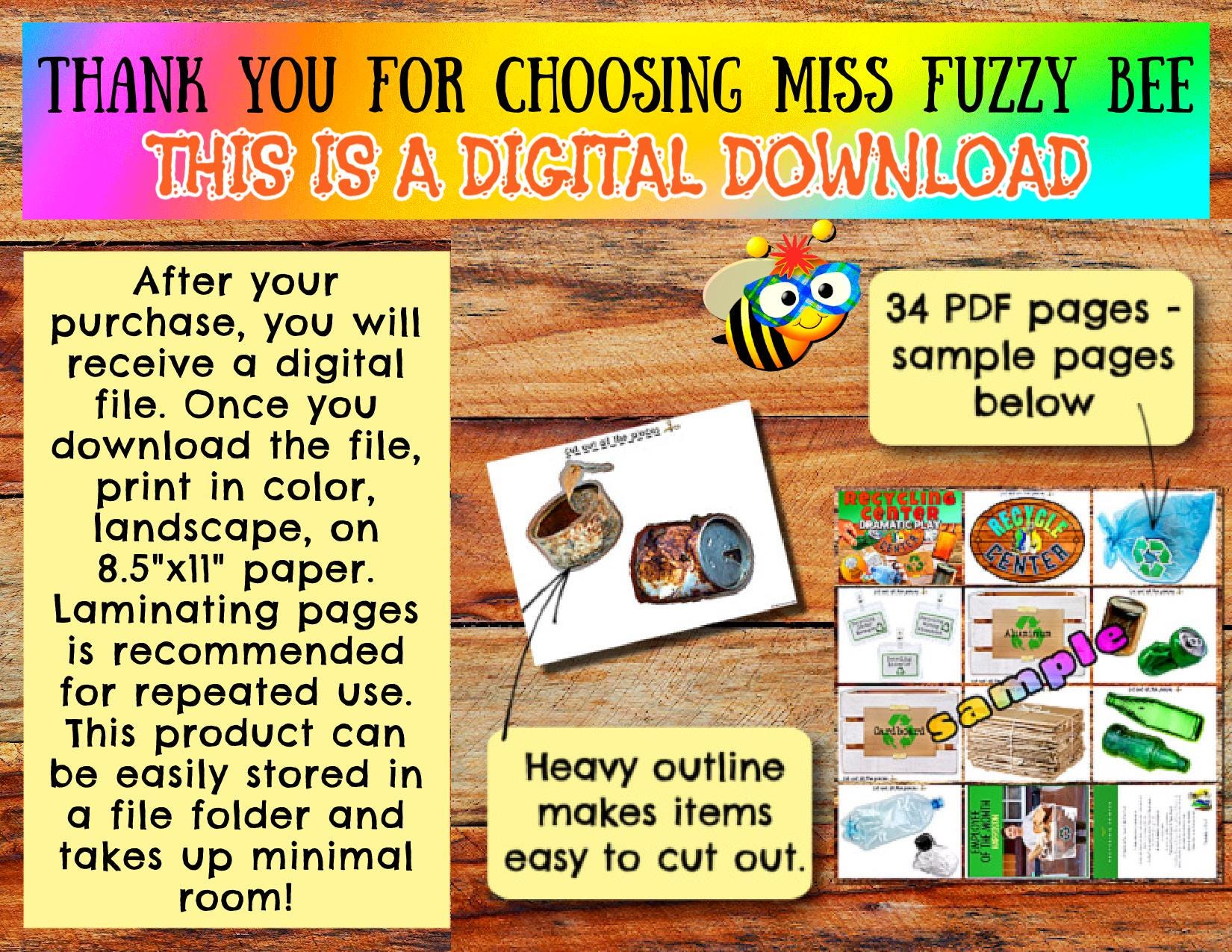 Recycling Center Dramatic Play | Recycle Pretend Play | Preschool Toy ...