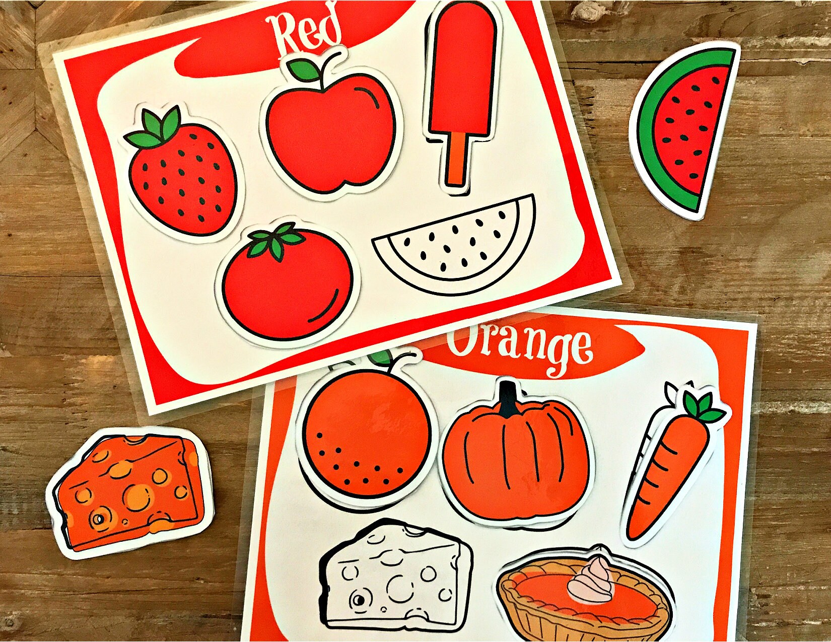 Colors Busy Book Printable Matching Food Colors Preschool Prek Learning ...